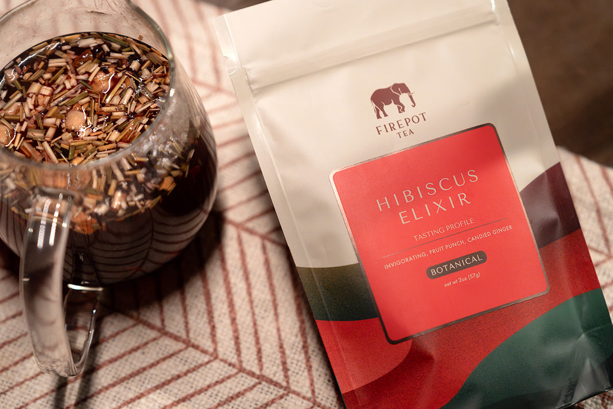 Hibiscus Elixir Tea | Loose Leaf Caffeine-Free Botanical – Firepot Tea